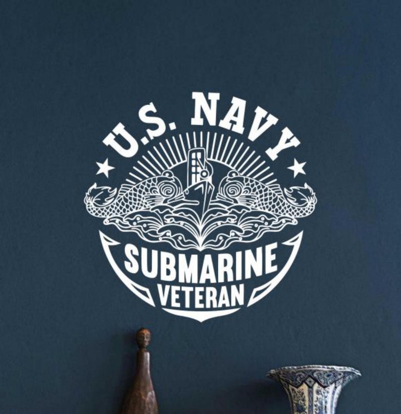 US Navy Submarine Veteran Wall Decal Vinyl Sticker Nautical - Etsy