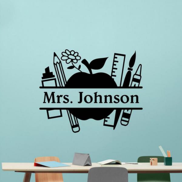 Teacher Desk Decal - Etsy