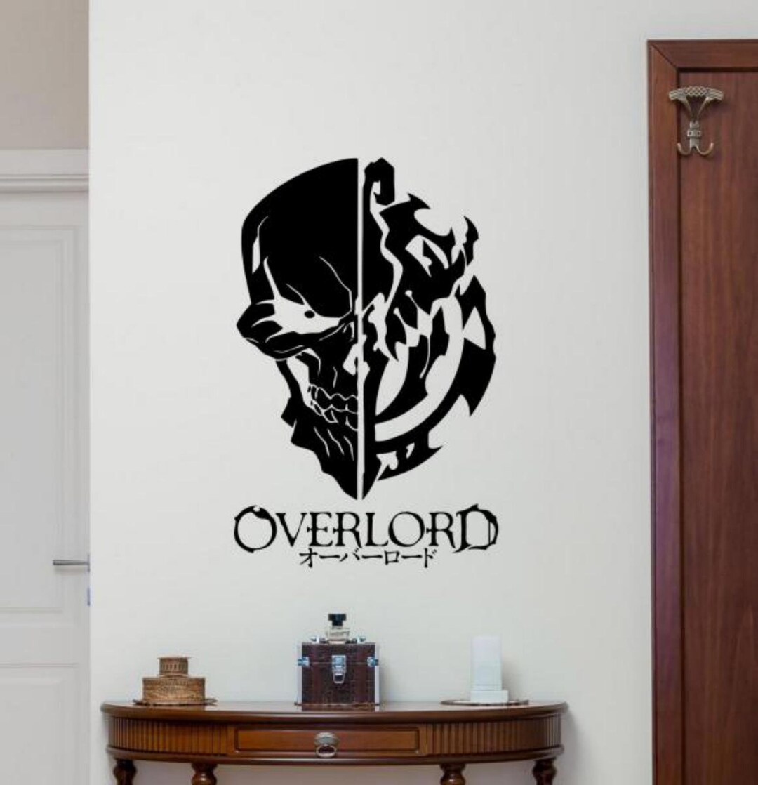 Overlord Wall Decal Vinyl Sticker Manga Poster Ainz Ooal Gown - Etsy