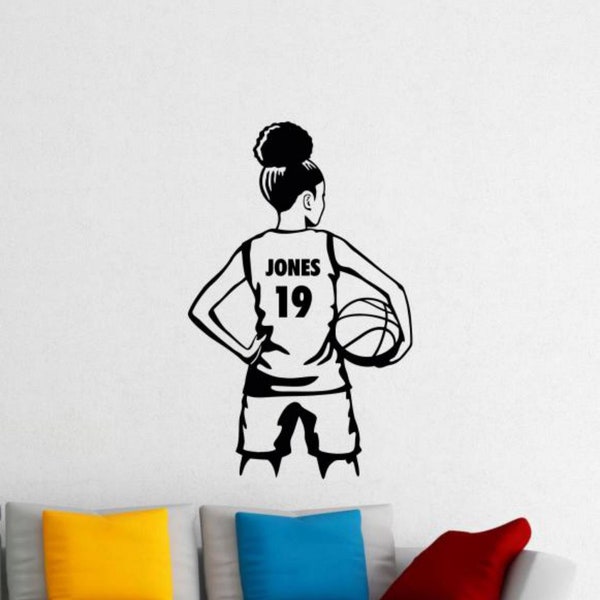 Basketball Wall Decal - Etsy