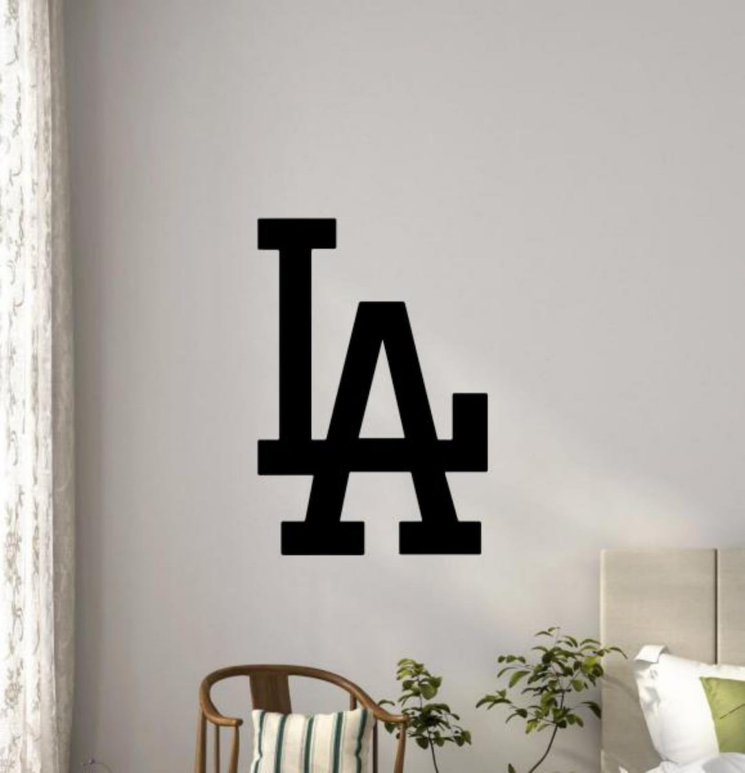 LA Decal Wall Vinyl Sticker Los Angeles Baseball Decor Sign Wall Art ...