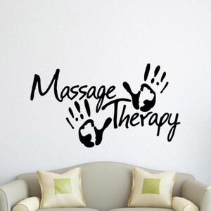 Massage Therapy Wall Decal Vinyl Sticker Spa Salon Wall Decor Office ...
