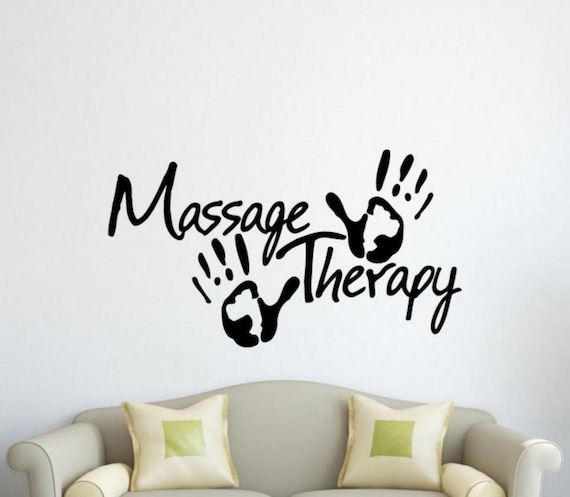 Massage Therapy Wall Decal Vinyl Sticker Spa Salon Wall Decor - Etsy