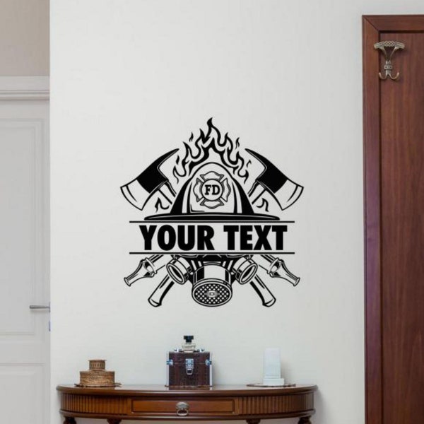 Fire Dept Decal - Etsy