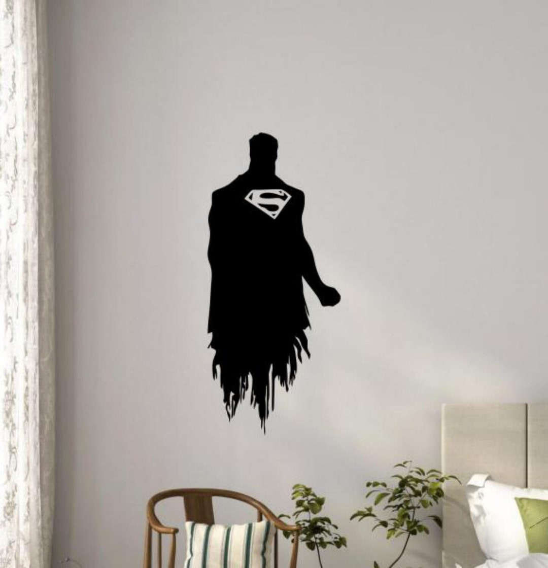Superhero Wall Decal Vinyl Sticker Superhero Wall Decor Comics Decals ...