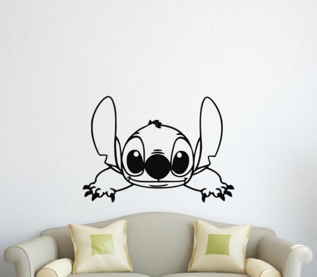 Stitch Wall Decal Vinyl Sticker Nursery Wall Decor Sign Stitch Wall Art ...