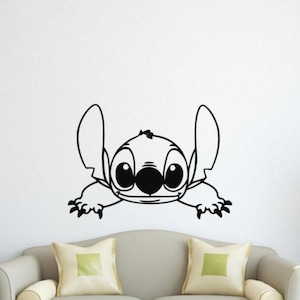 Stitch Wall Decal Vinyl Sticker Nursery Wall Decor Sign Stitch Wall Art ...