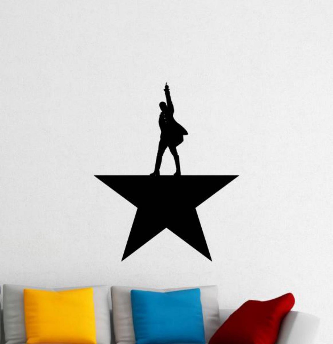 Hamilton Wall Decal Vinyl Sticker Hamilton Star Sign Car Decal Office ...