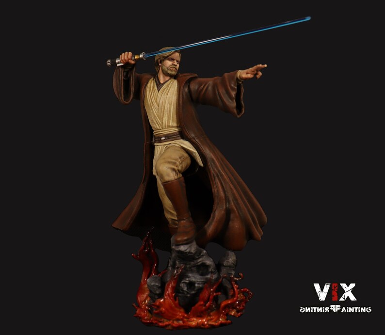 Obi Wan Kenobi star Wars Fan Art 3D Statue - Etsy