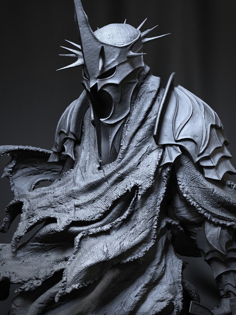 Witch King of Angmar Nazgul the Lord of the Ring Fan Art 3D Statue - Etsy