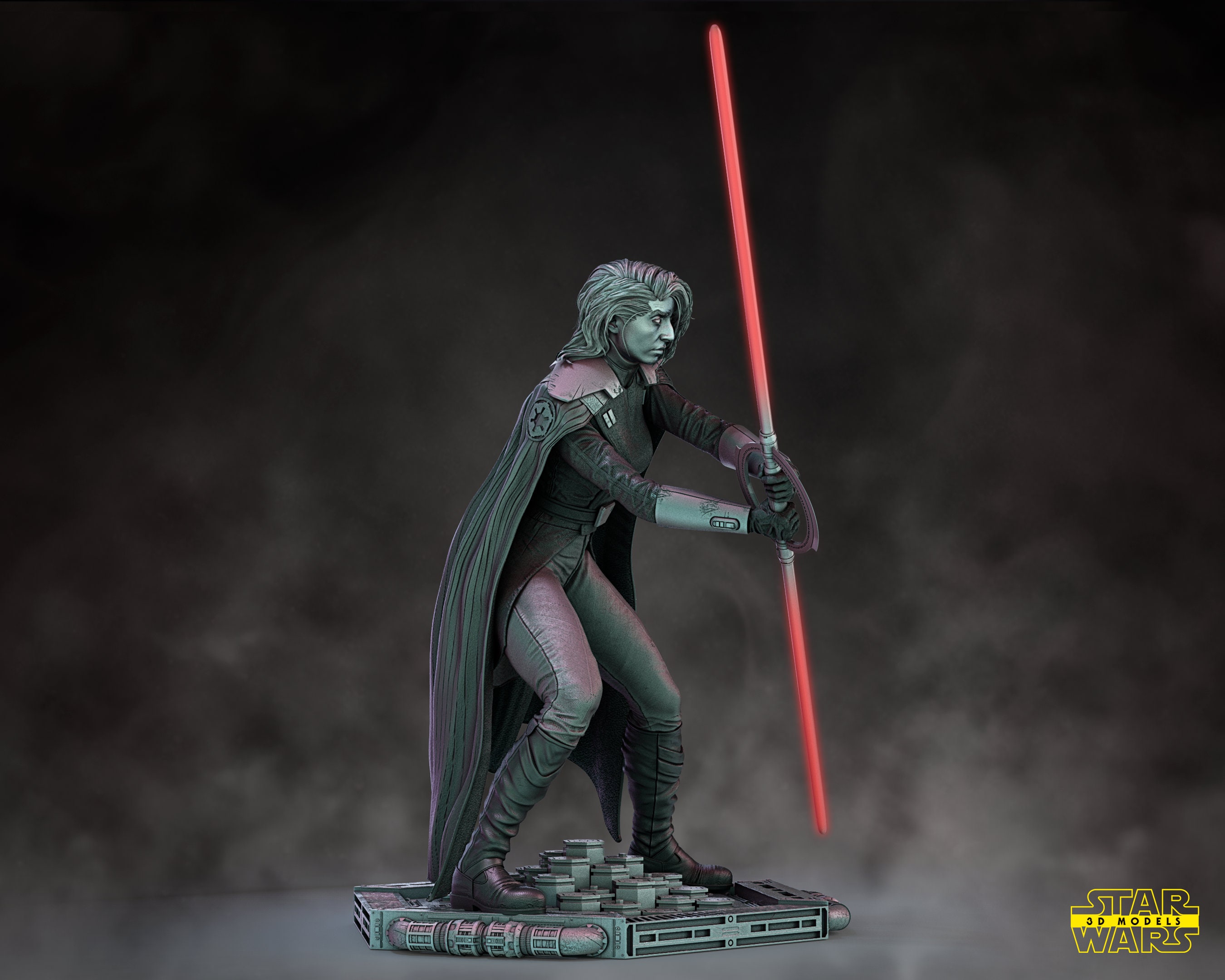 Second Sister Inquisitor star Wars Fan Art 3D Statue - Etsy