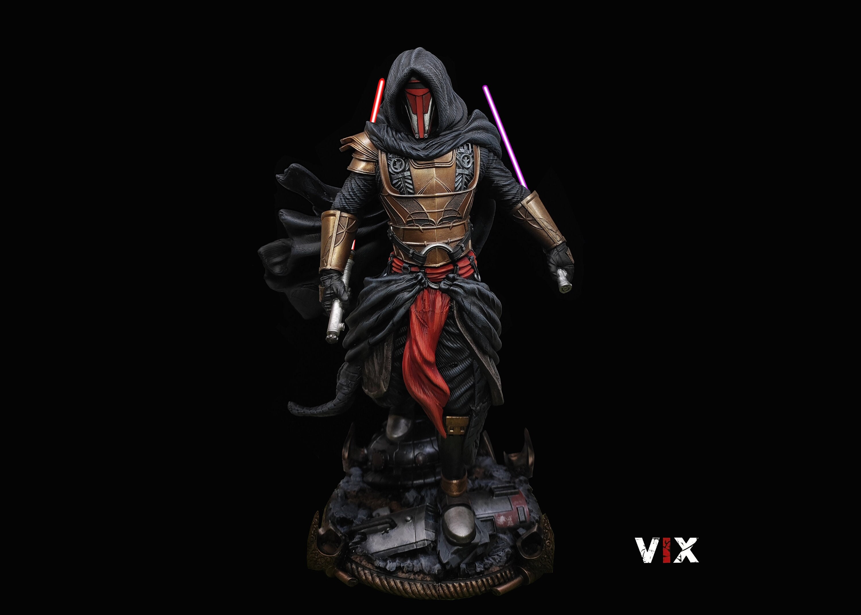 Darth Revan star Wars Fan Art 3D Statue - Etsy Canada