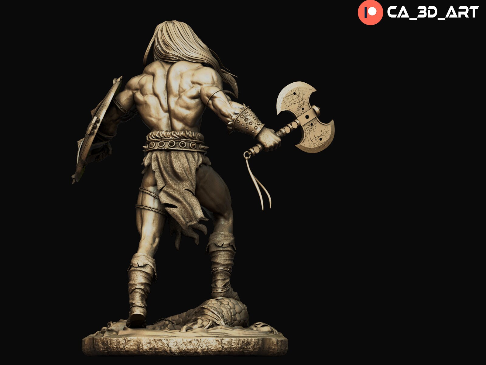 Conan Fan Art 3D Statue - Etsy