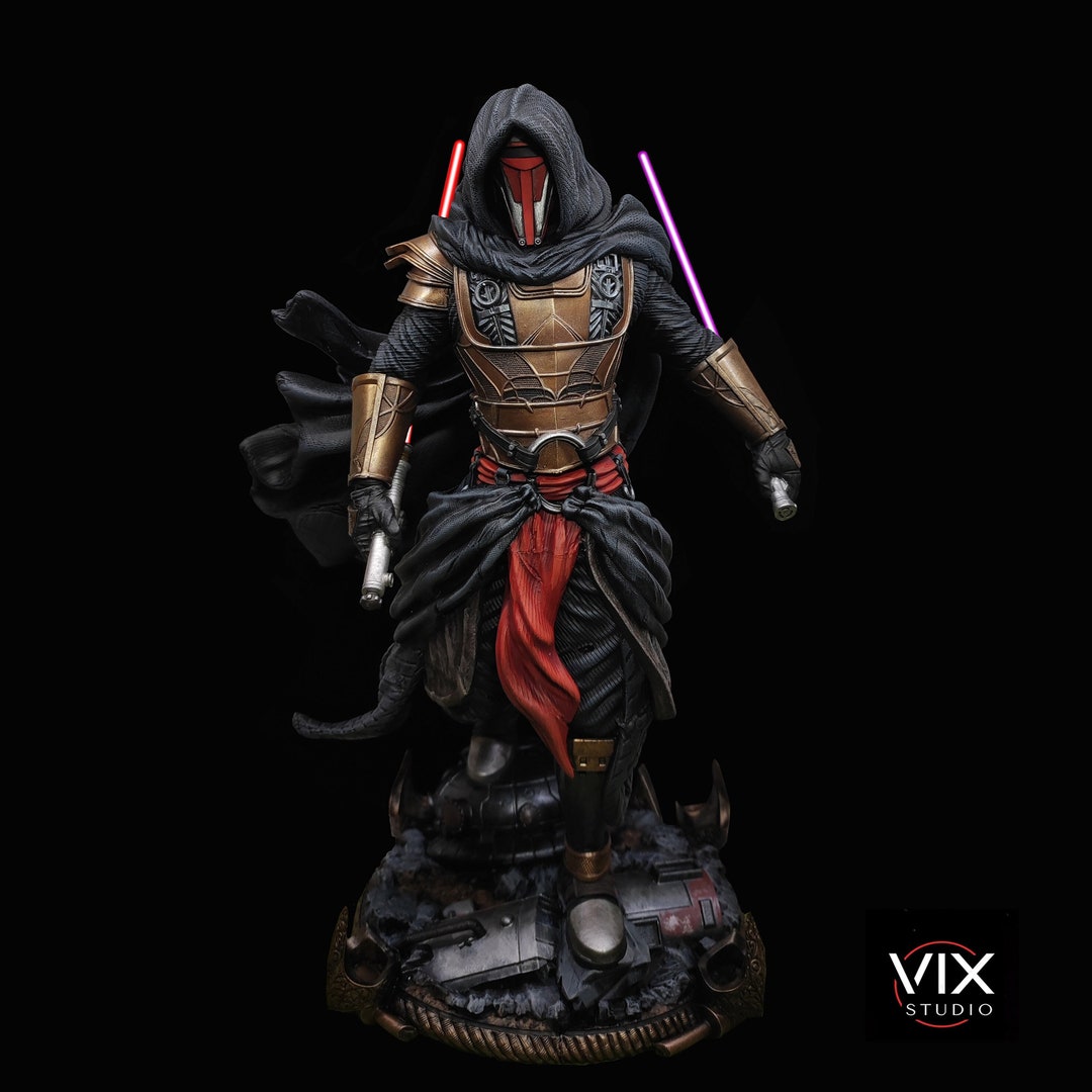 Darth Revan star Wars Fan Art 3D Statue - Etsy UK
