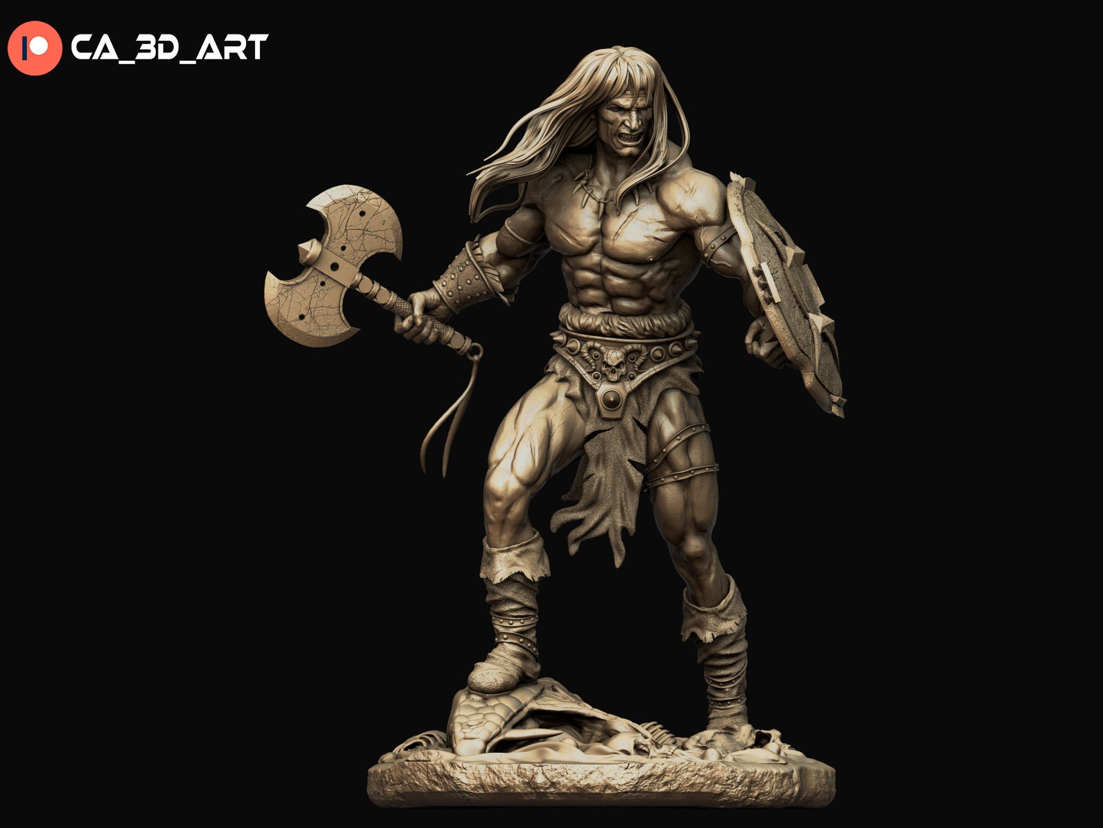 Conan Fan Art 3D Statue - Etsy