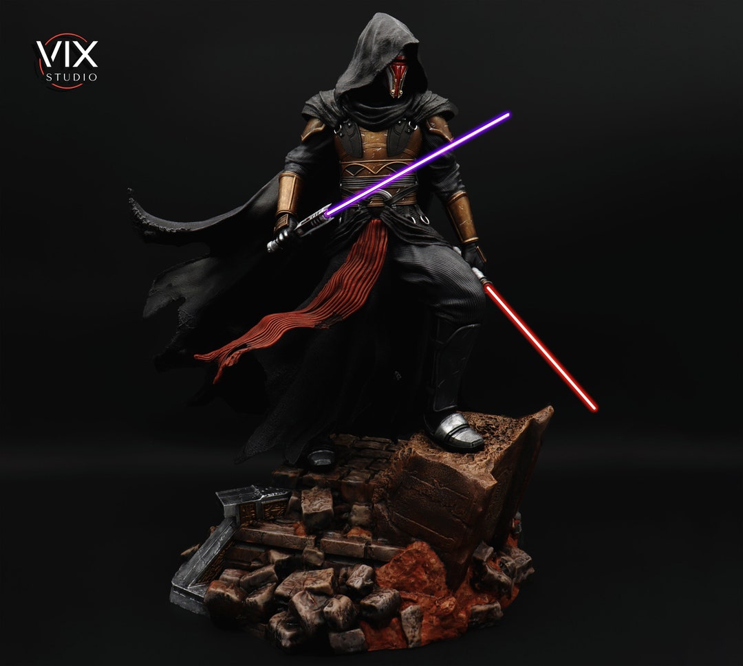 Darth Revan star Wars KOTOR Fan Art 3d Statue - Etsy Canada