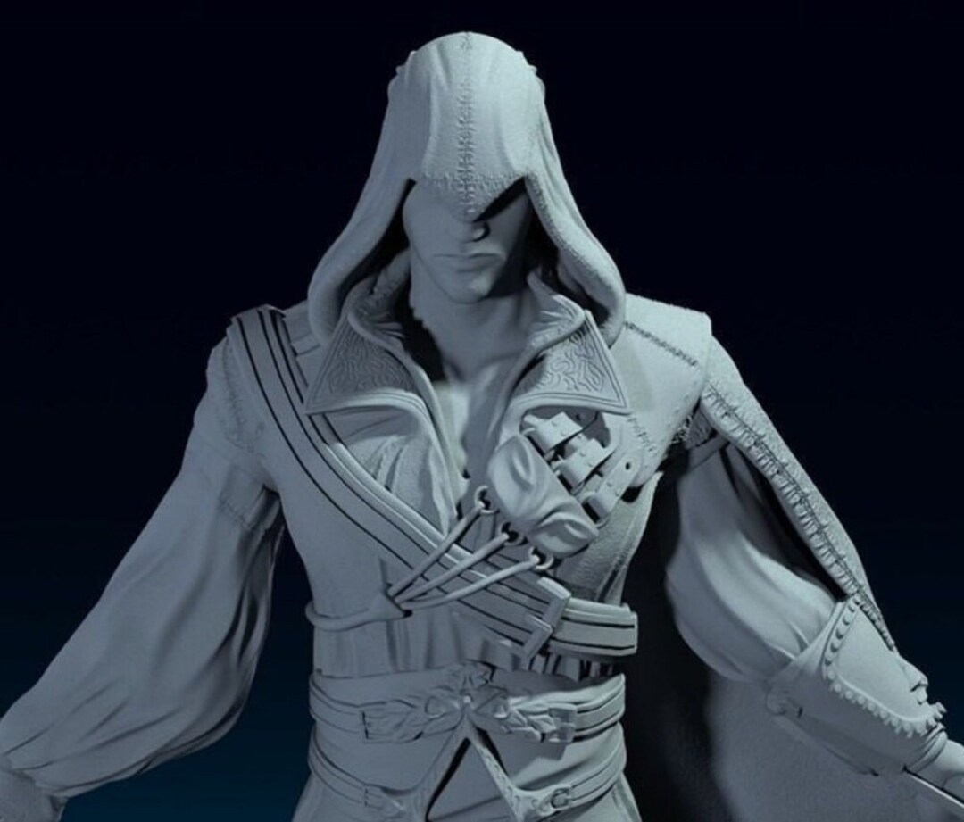 Ezio Auditore assasin's Creed 2 Fan Art 3D Statue - Etsy