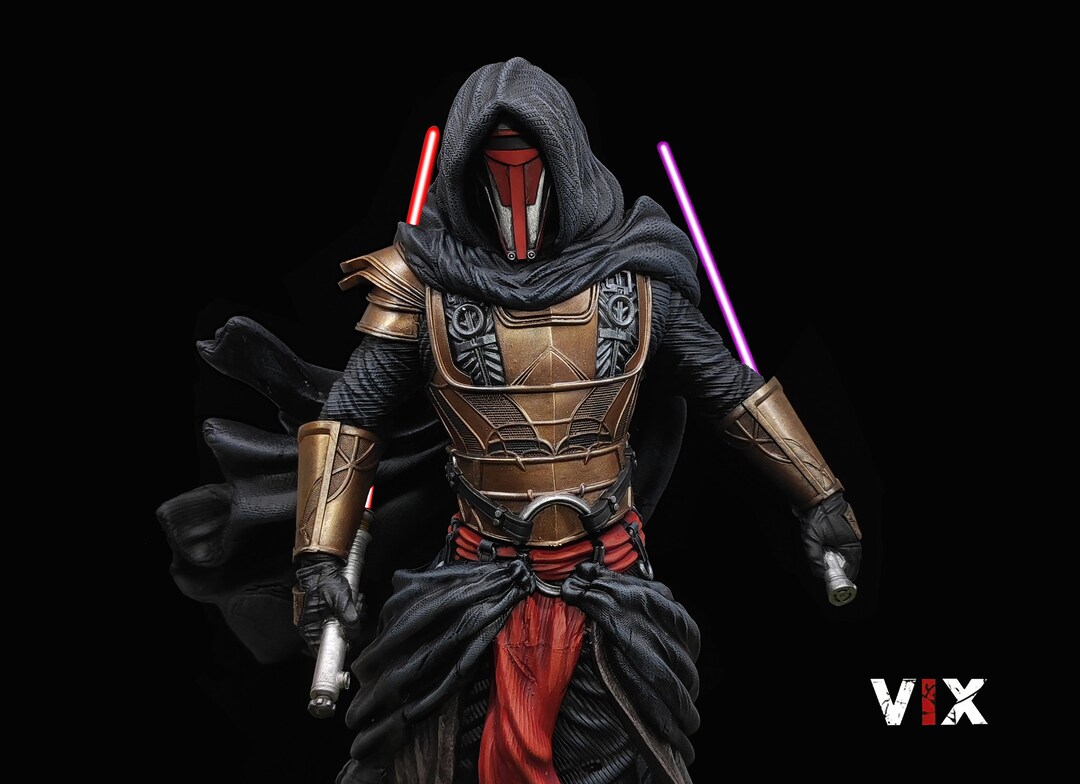 Darth Revan star Wars Fan Art 3D Statue - Etsy UK