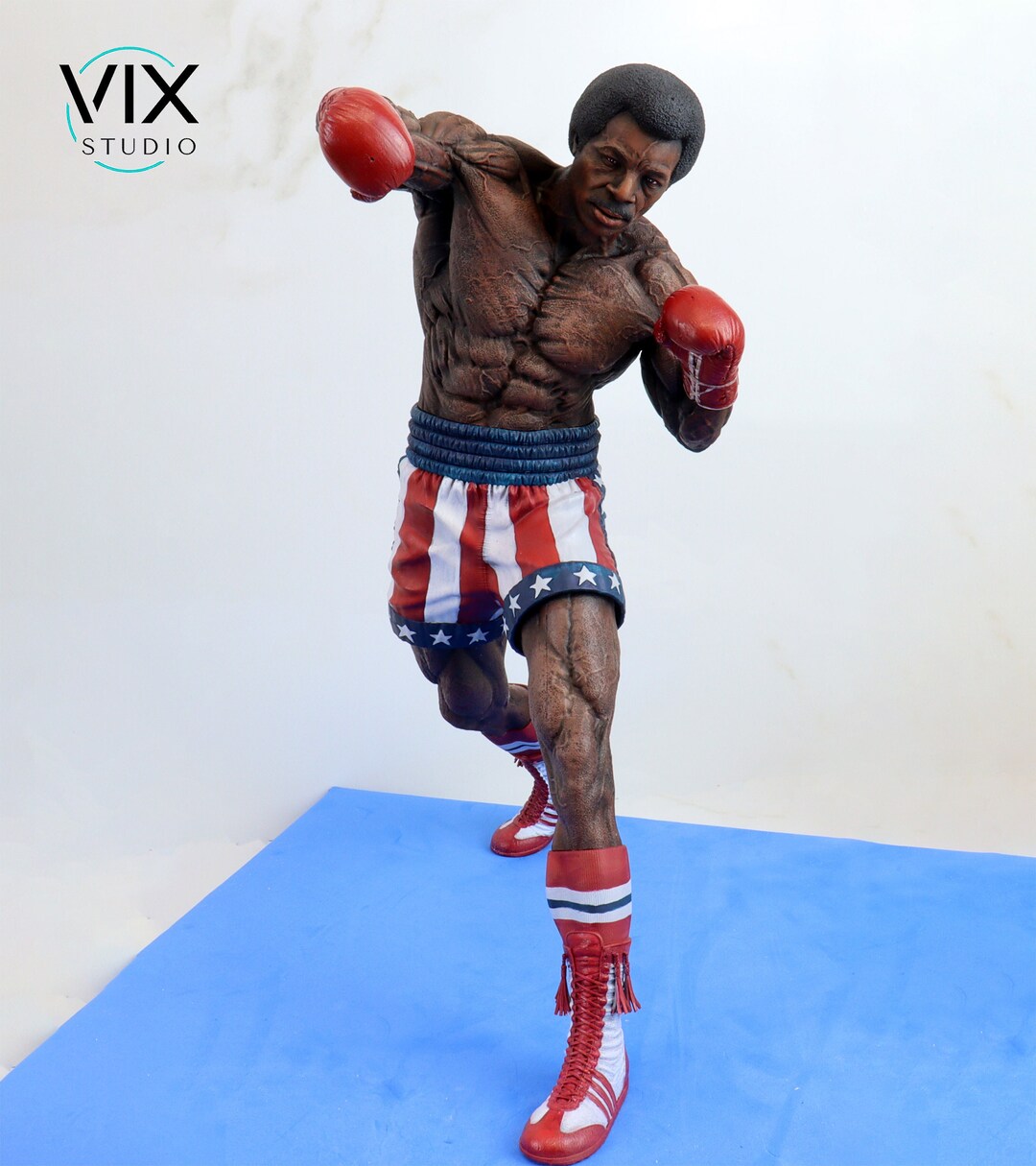 Apollo Creed rocky Fan Art 3D Statue - Etsy