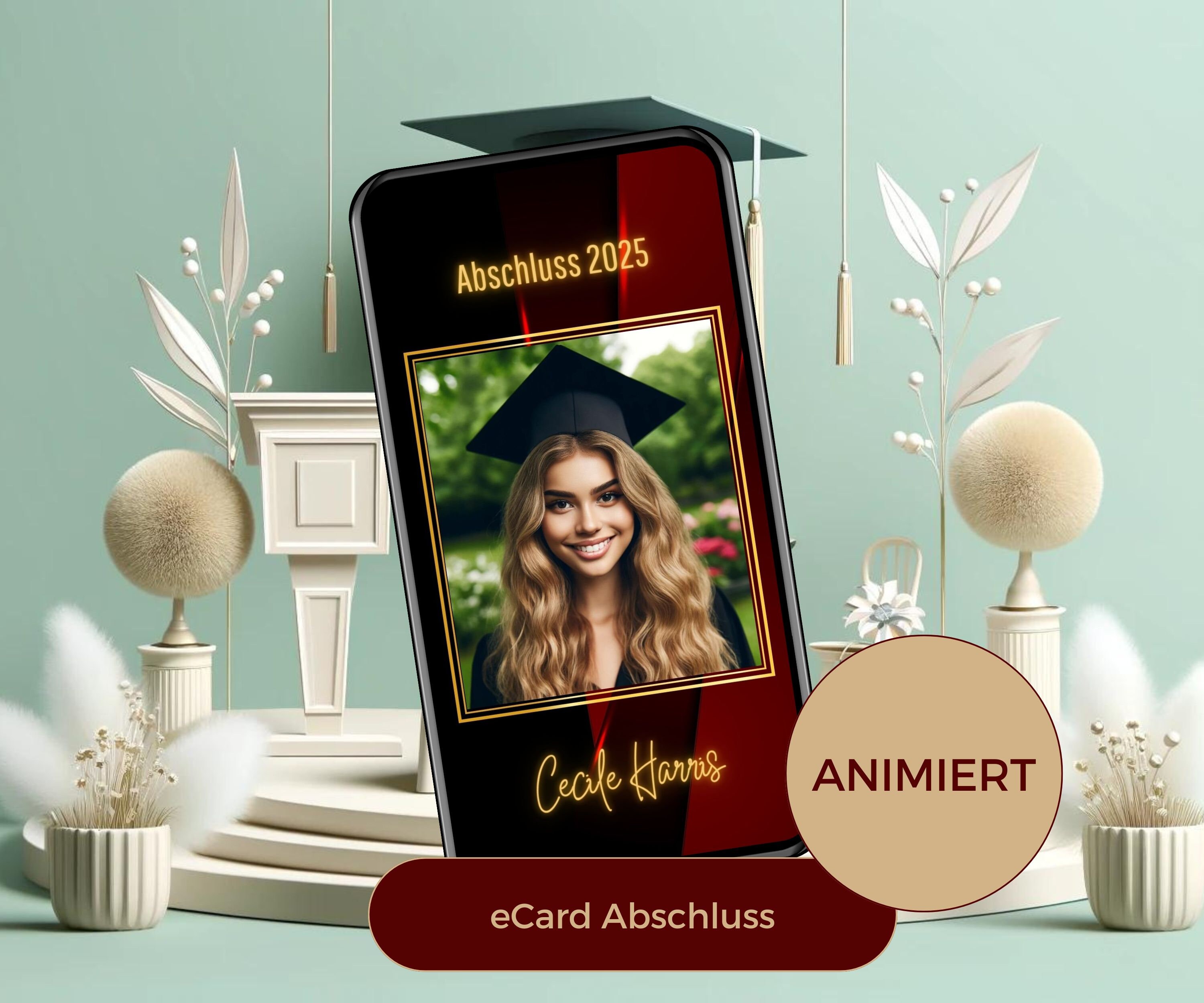 Digital Graduation Invitation, Ecard Graduation Party, Graduation ...