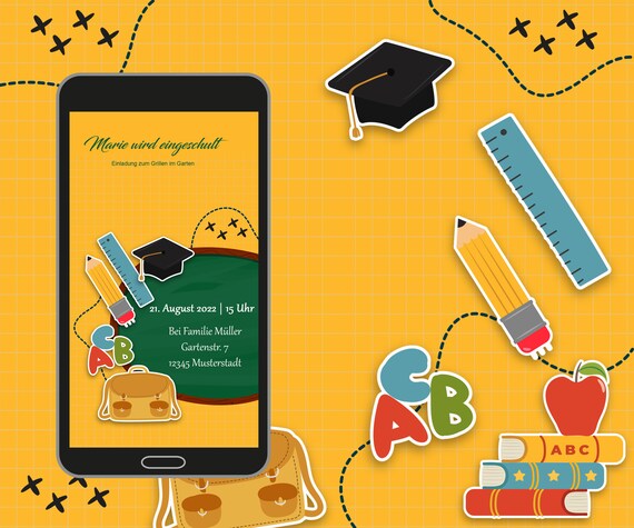 Digital Invitation Enrollment Invitation Card Personalized - Etsy