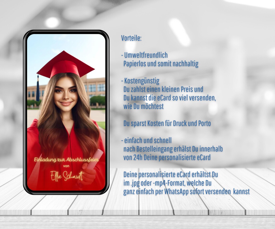 Digital Graduation Invitation, Ecard Graduation Party, Graduation ...