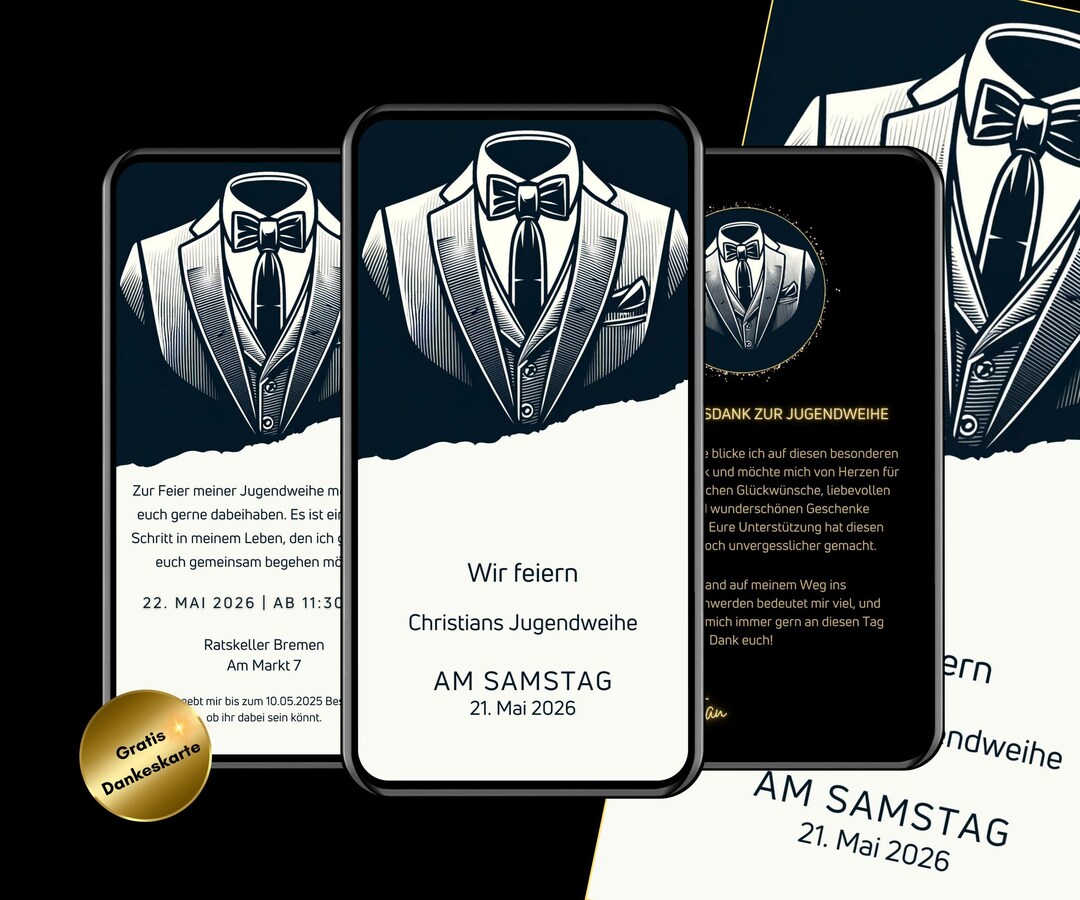 Invitation to Youth Consecration Suit, Digital Invitation to ...