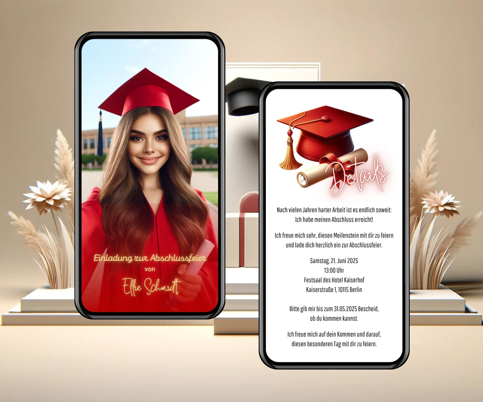 Digital Graduation Invitation, Ecard Graduation Party, Graduation ...