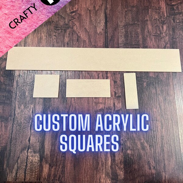 Acrylic Rectangles - Etsy