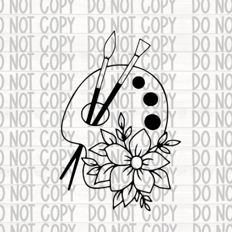 Paint Palette Svg - Etsy