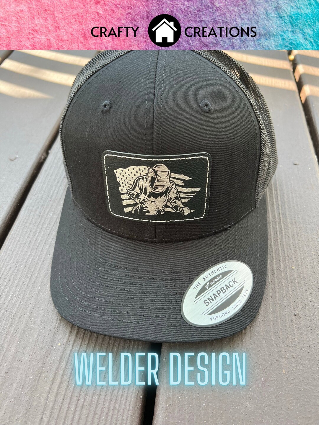 Welding Hat, Welder Yupoong 6606 Trucker Hat, Trucker Style Hat ...