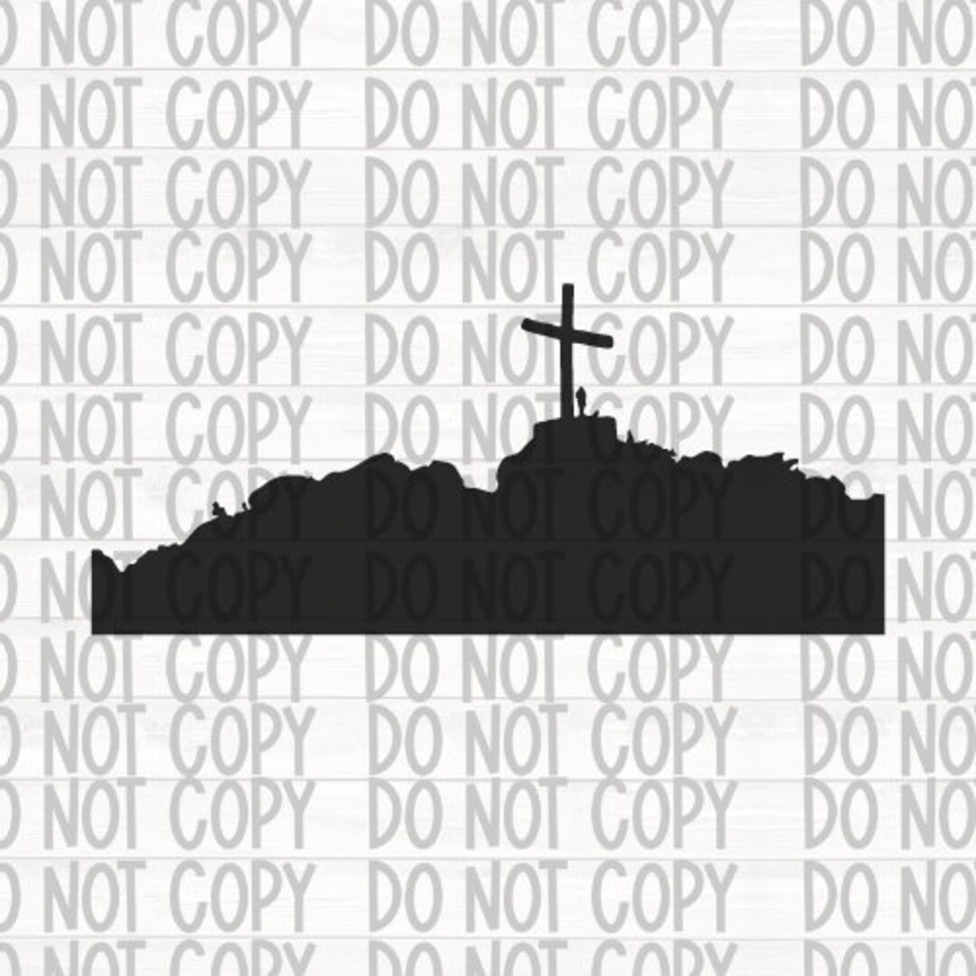Cross on a Hill SVG, Cross Svg, Jesus Svg - Etsy
