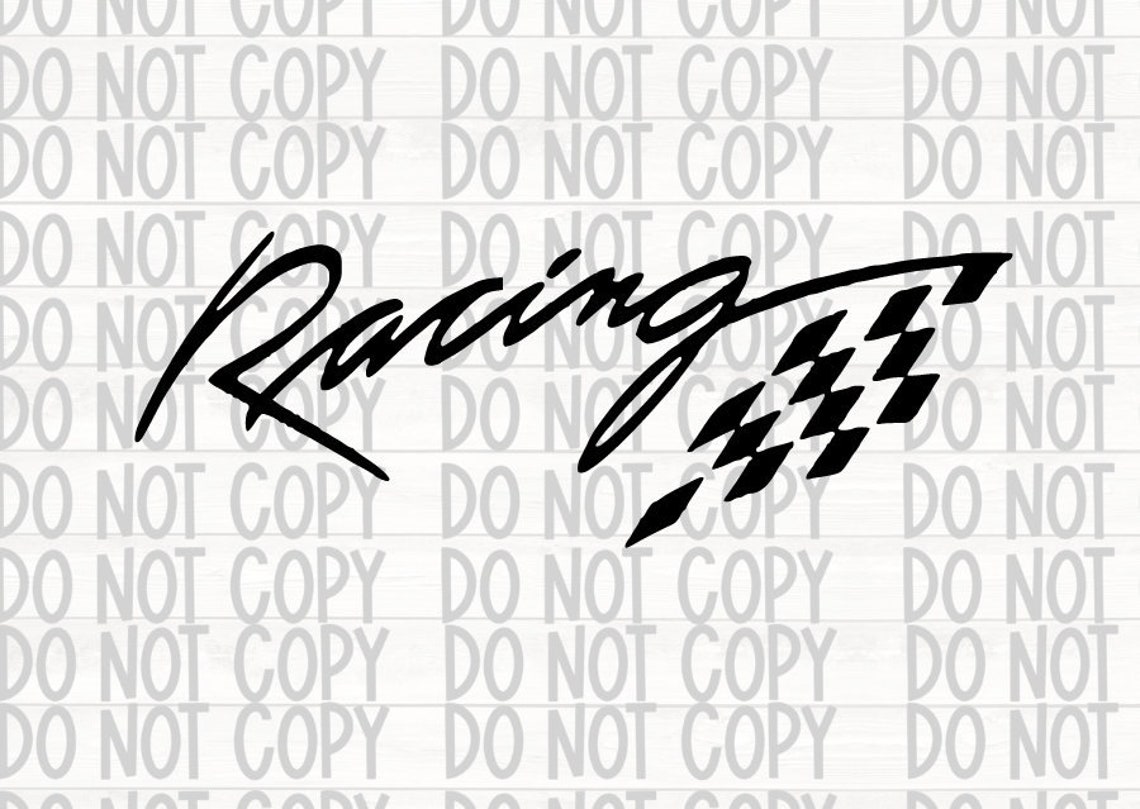 RACING SVG Racing Font Svg Racing Words - Etsy
