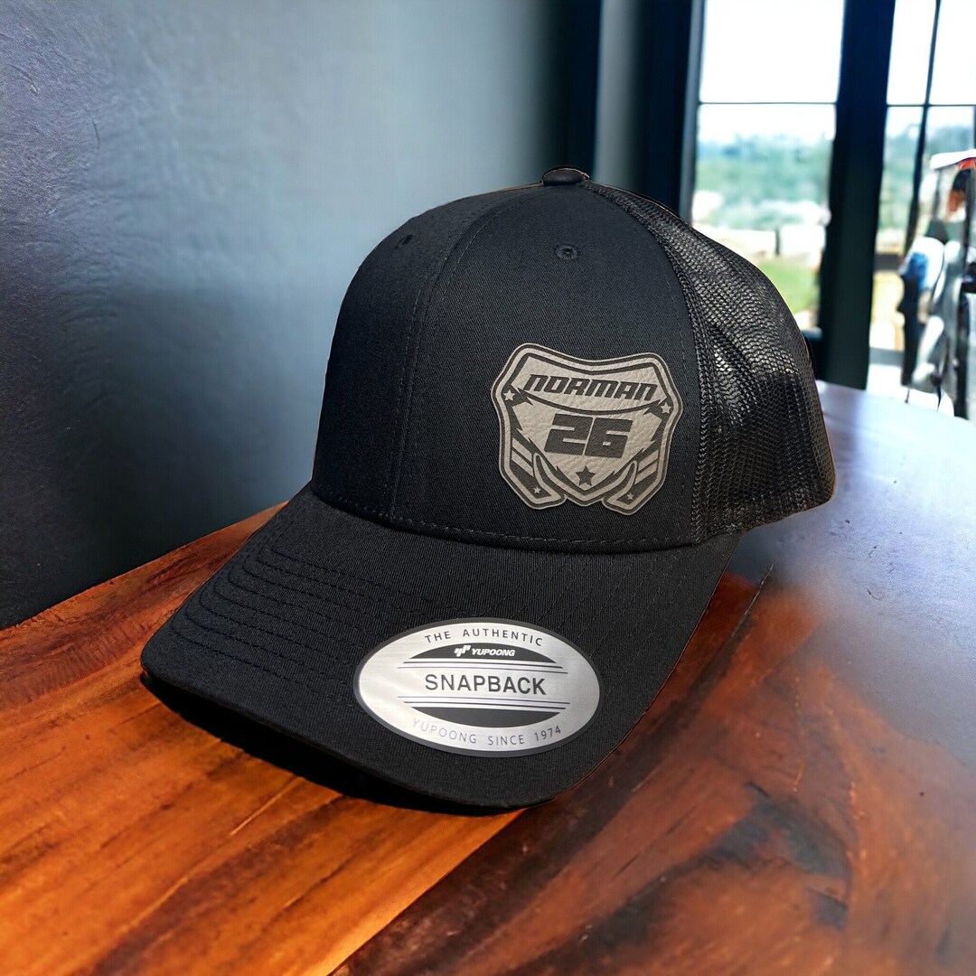MOTOCROSS Name and Number Plate Hat , Supercross Racing Hat , MX Plate ...