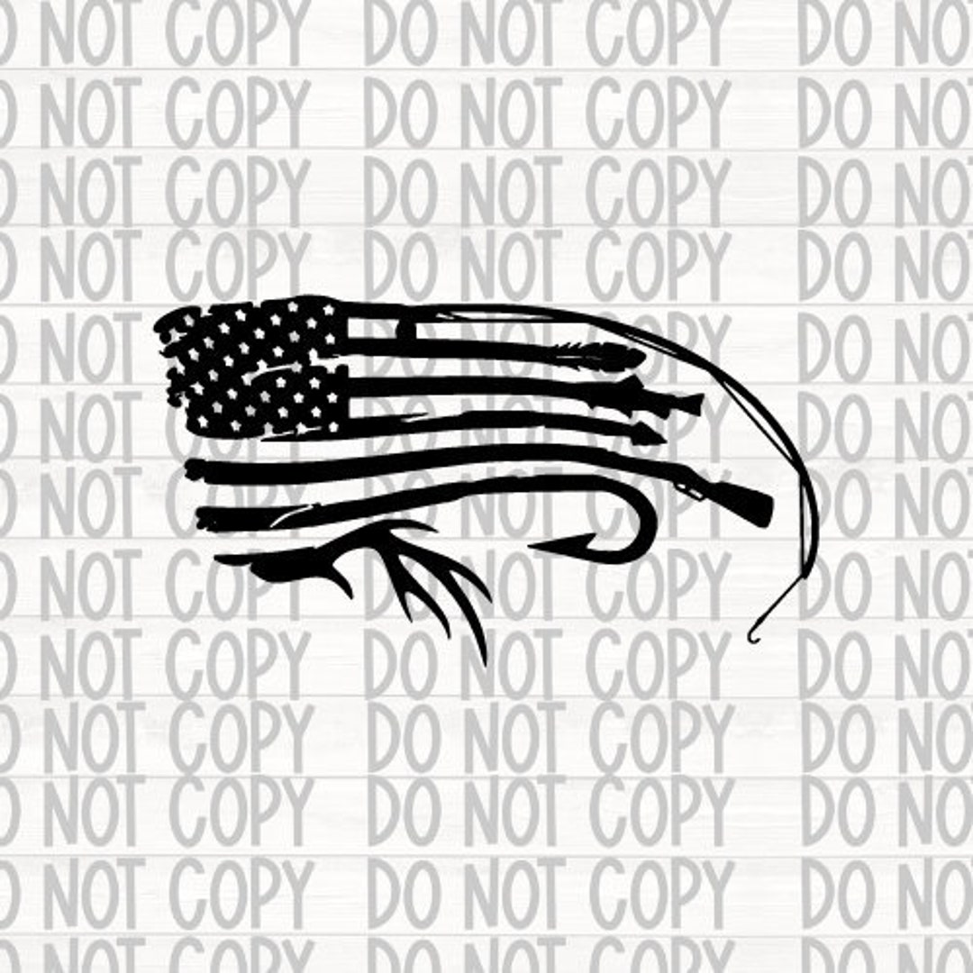 Fishing Flag Svg, Hunting Flag Svg - Etsy