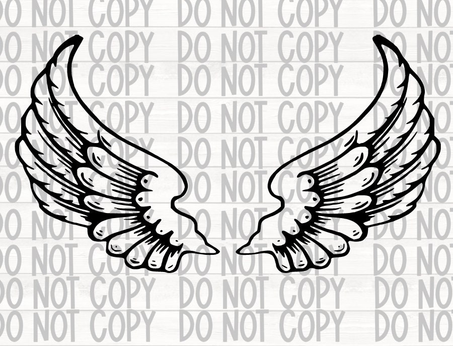 Angel Wings SVG, Angel SVG - Etsy