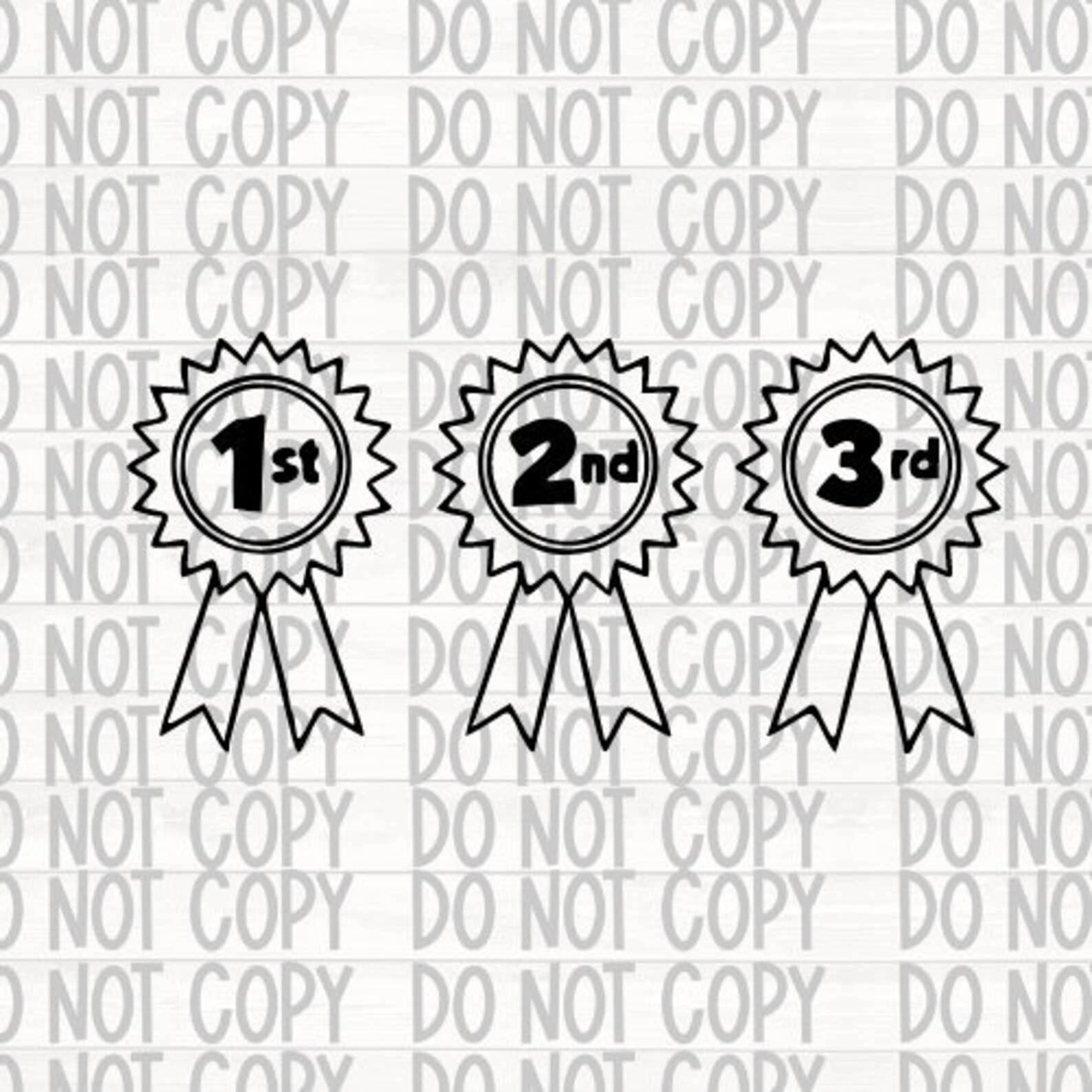 Prize Ribbons SVG, Instant Download,1st 2nd 3rd SVG - Etsy