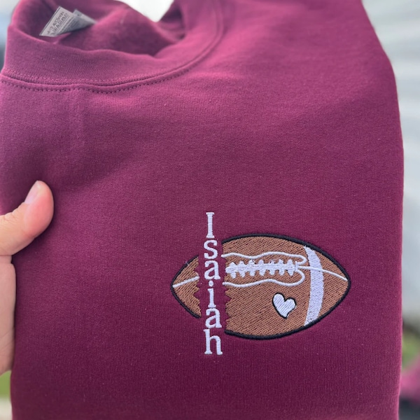 Embroidered Football - Etsy