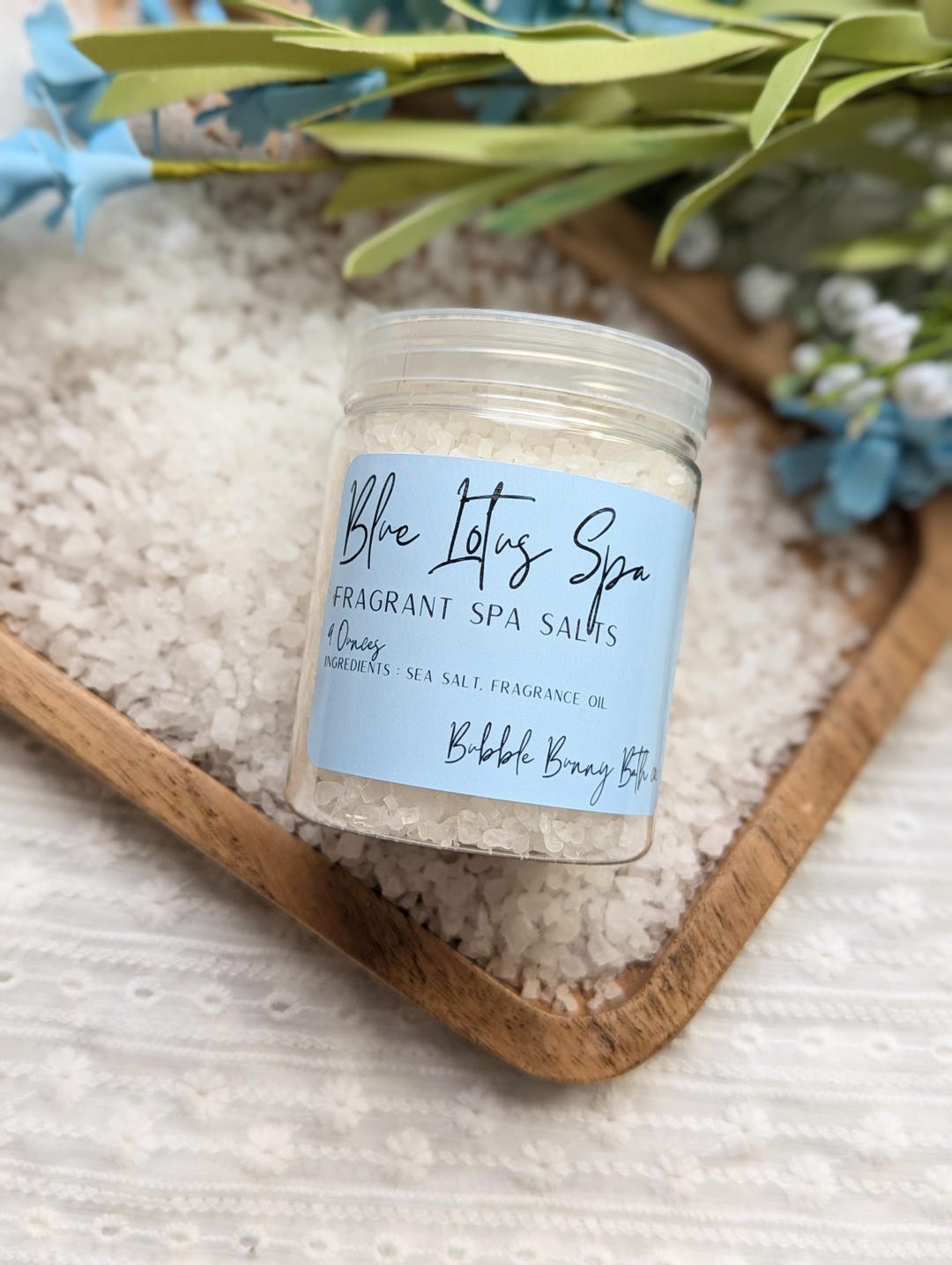 Blue Lotus Spa Scented Bath Salts, Floral Scented Bath Salts, Spa Salts ...