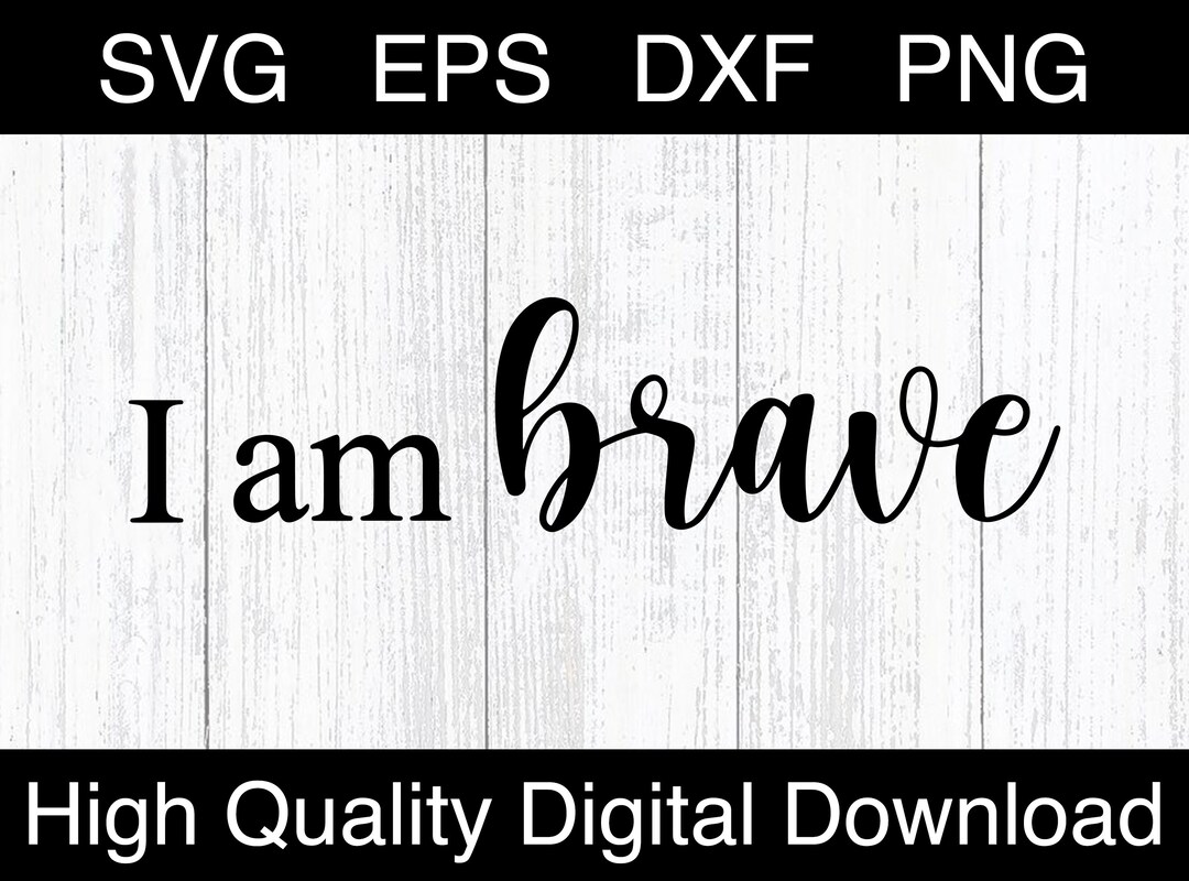 Soy valiente SVG descarga digital svg eps dxf y png - Etsy España