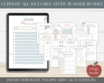 Printable Student Planner Academic Planner Printable College Student ...