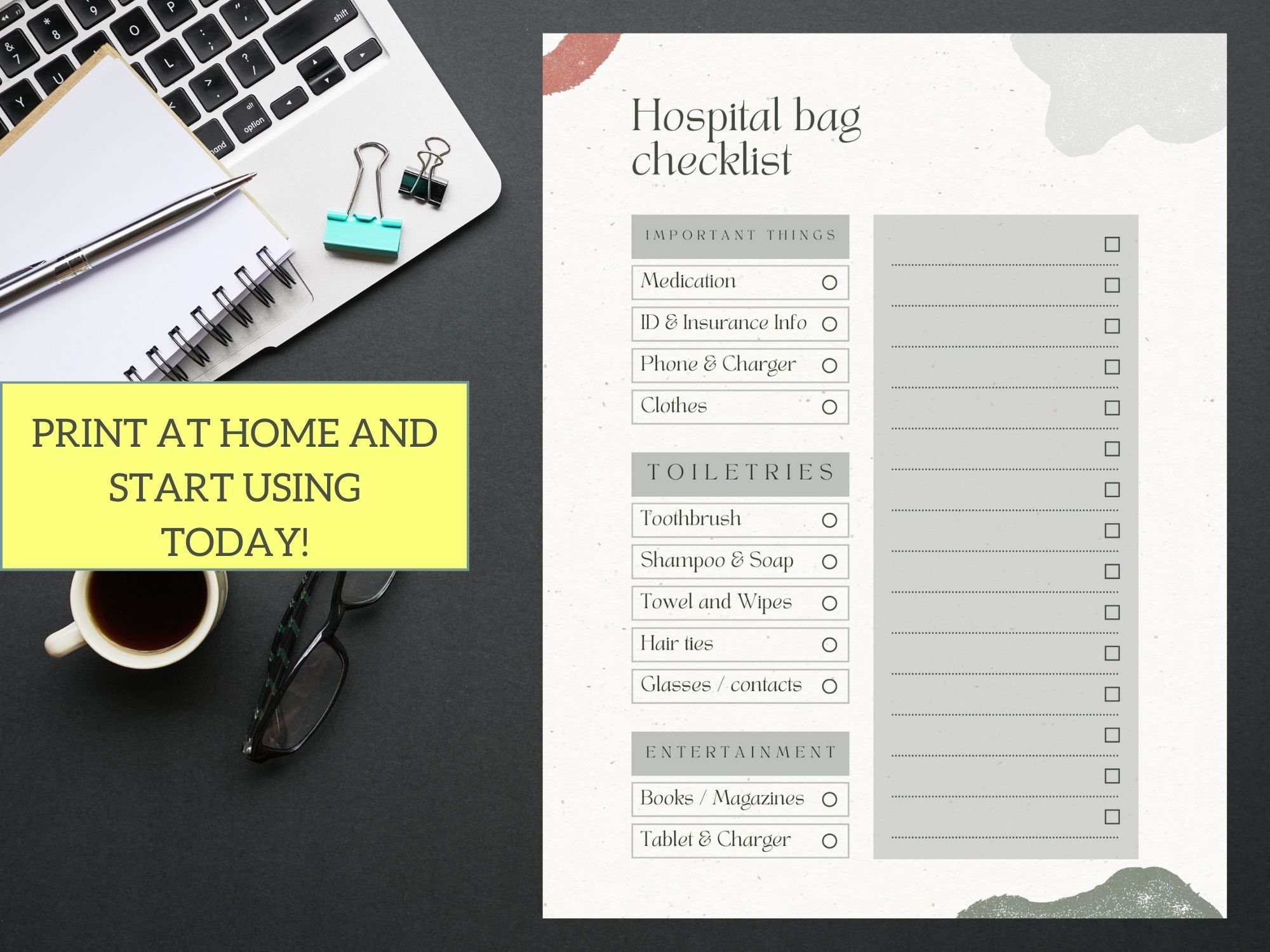 Medical Journal Health Tracker Printable Blood Pressure Habit Tracker ...