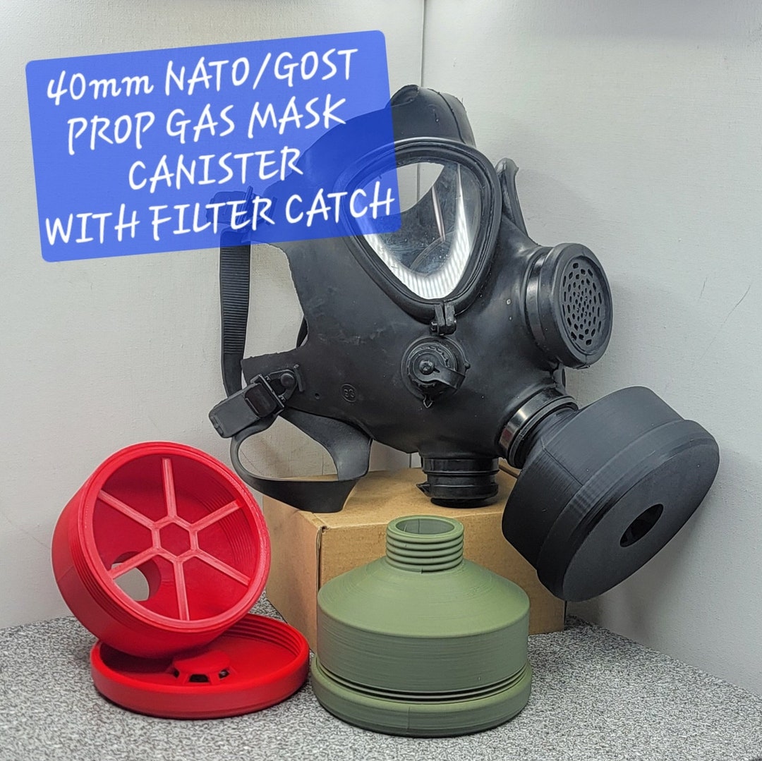 Prop GOST/NATO 40MM Gas Mask Filter for GP5, GP7, and Other Gas Masks ...