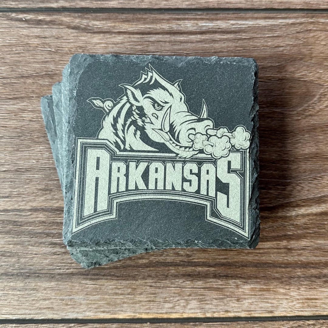 Arkansas Razorbacks Coasters, Razorback, Arkansas, Slate Coasters ...