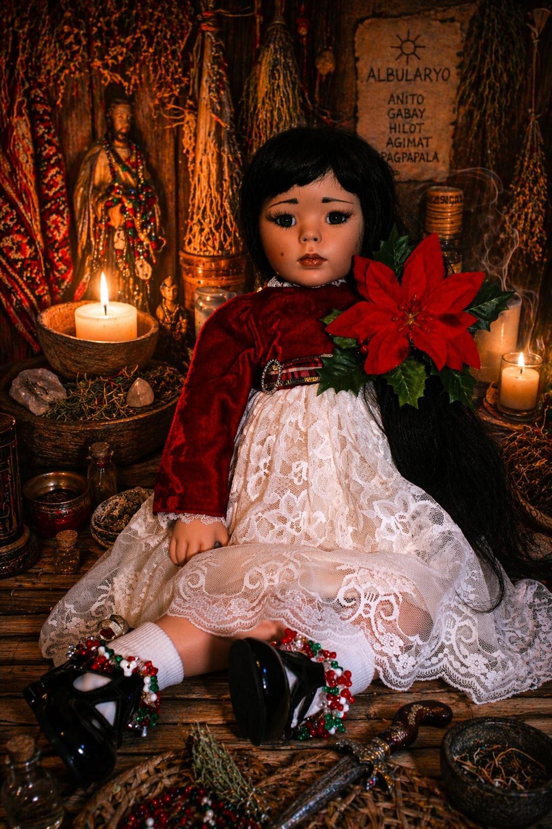 Mayumi Filipino Albularyo Healer Spirit Haunted Doll - Healing, Herbal ...