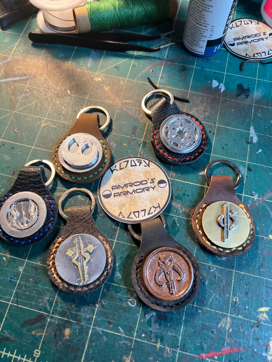 Galaxycraft Star Wars-inspired Leather Keychain - Etsy