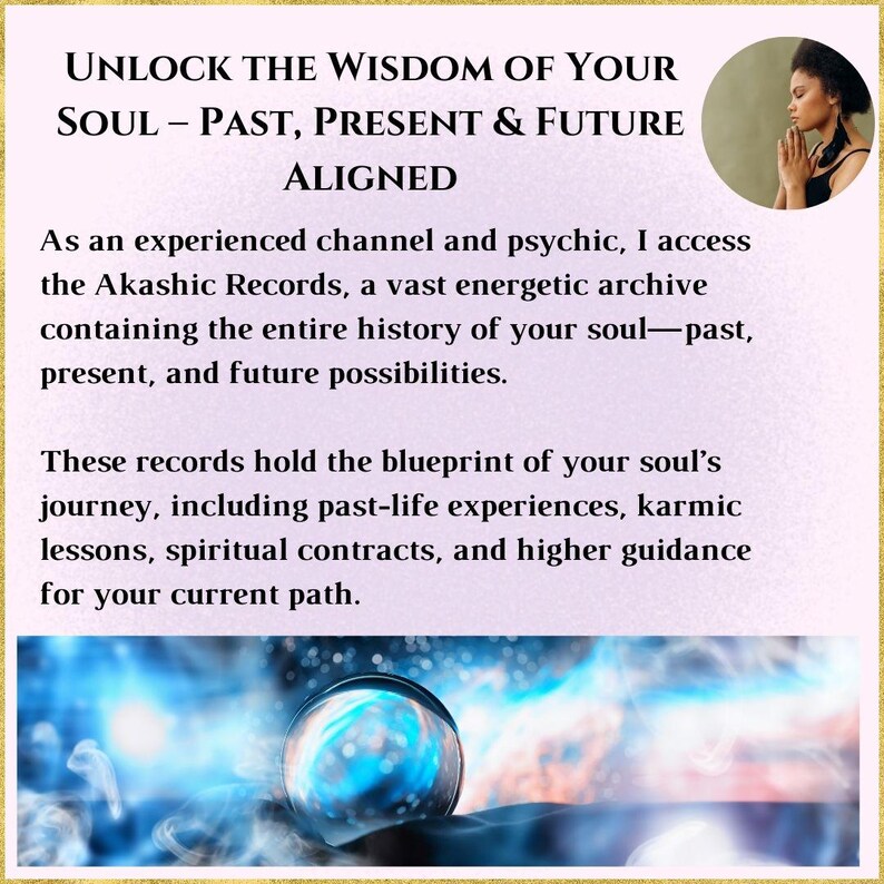 Personalized Akashic Record Reading: Soul Wisdom & Guidance (PDF) - Etsy