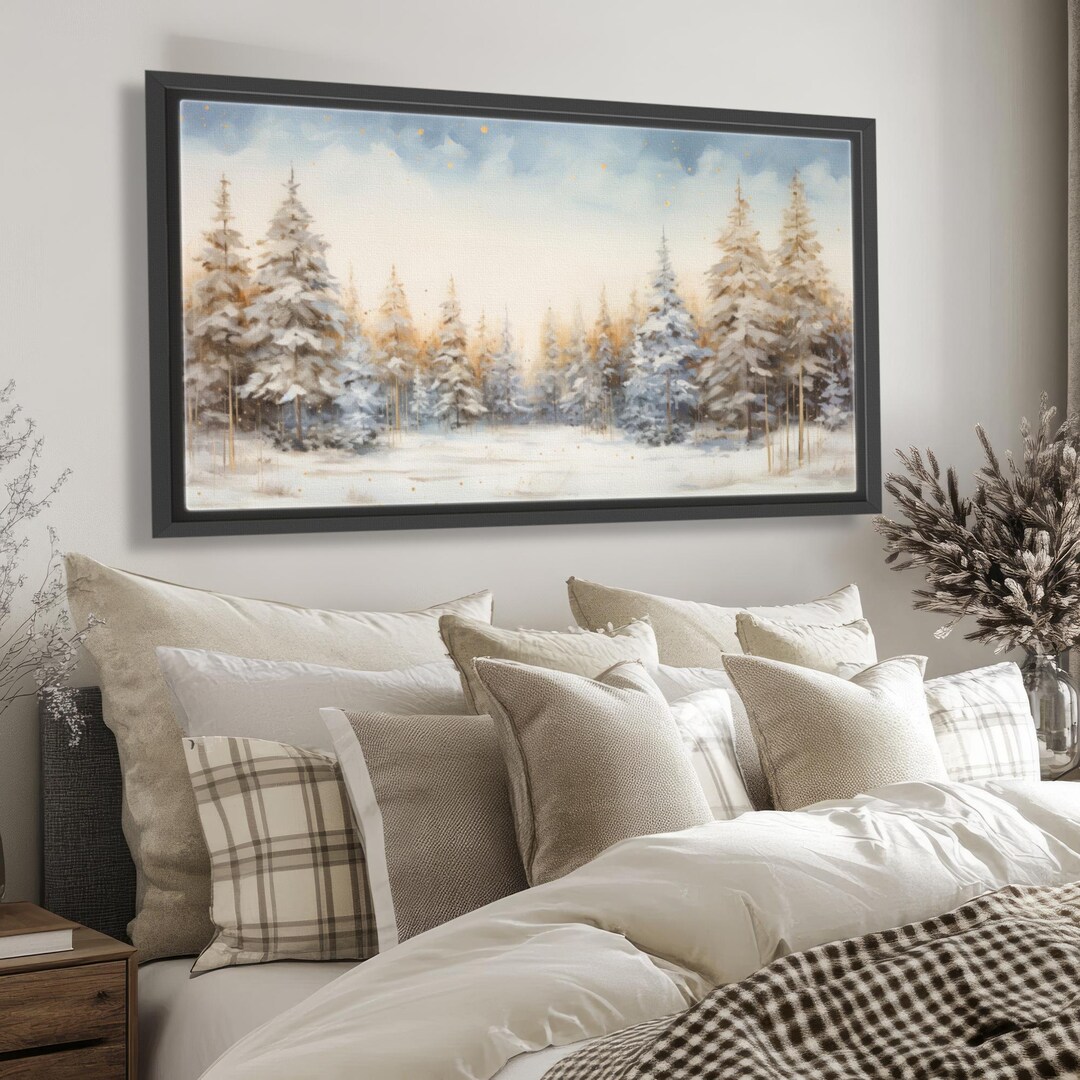 Winter Scenery Canvas Roll Unstretched Horizontal Wall Art Prints - Etsy