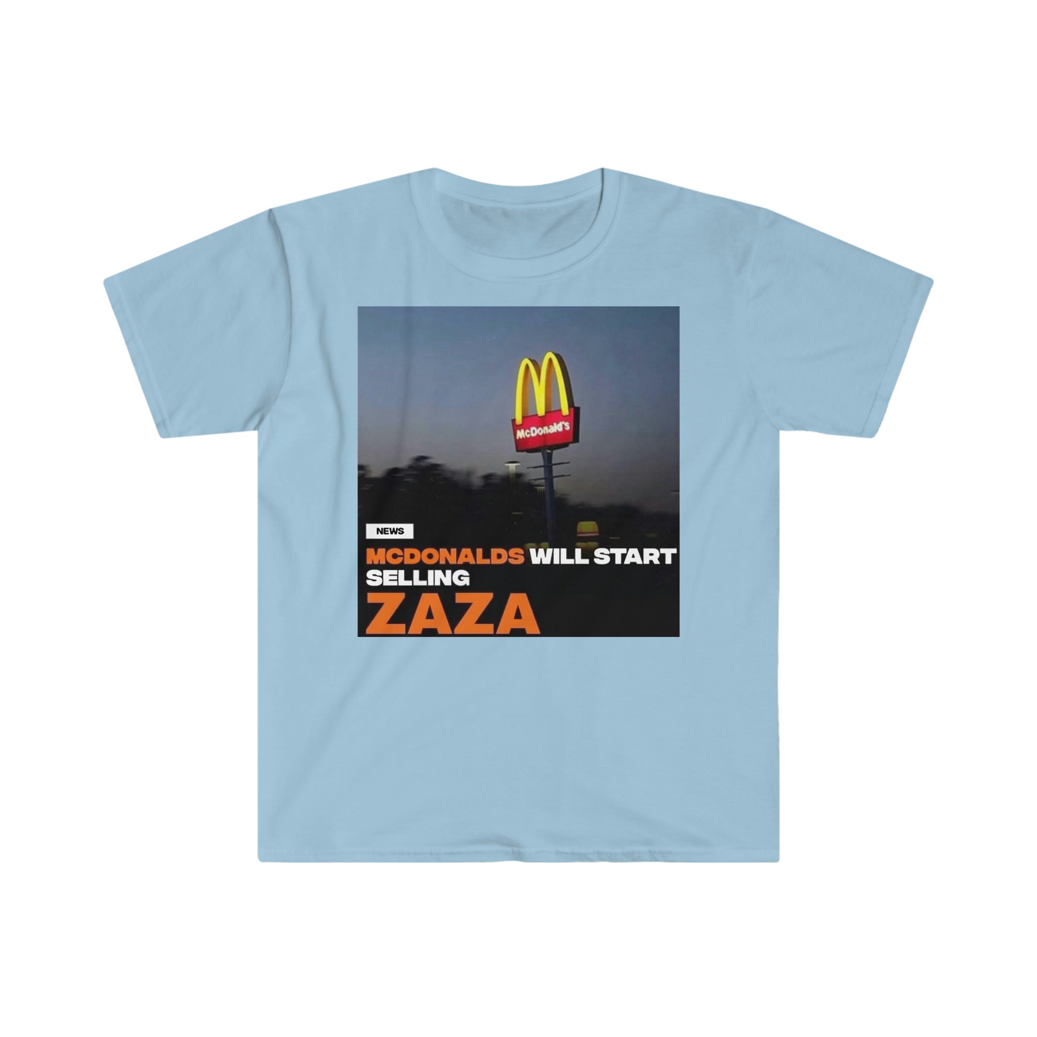 Mcdonalds ZAZA Meme Unisex T-shirt Obscure Random Gen Z Funny - Etsy