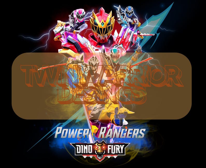 Power Ranger Dino Fury Transparent Background DTF Printable - Etsy